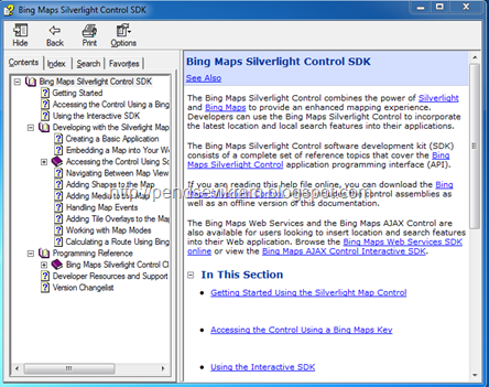 Explore .NET with Vikram Pendse: Bing Maps Silverlight Control .. Wait for Map Control is over